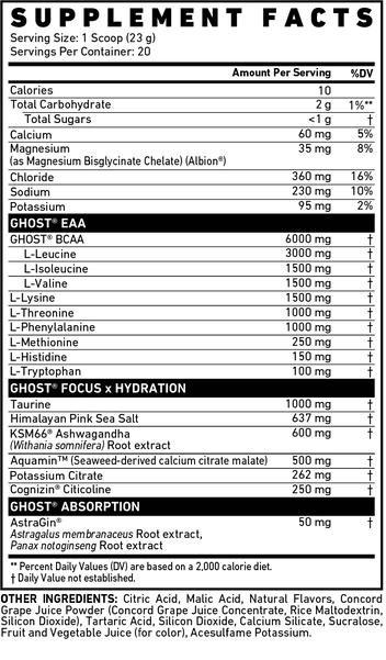 GHOST® INTRA | ICED TEA LEMONADE | AMINO ACIDS SUPPLEMENT