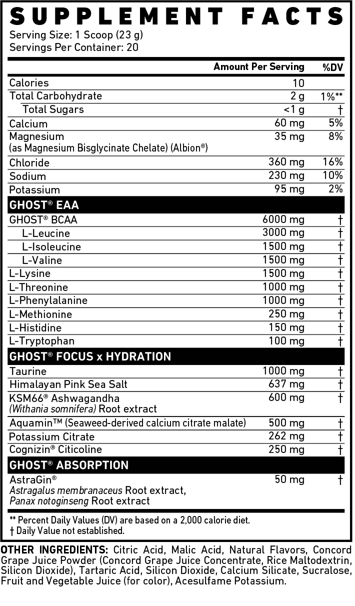 GHOST® INTRA | ICED TEA LEMONADE | AMINO ACIDS SUPPLEMENT