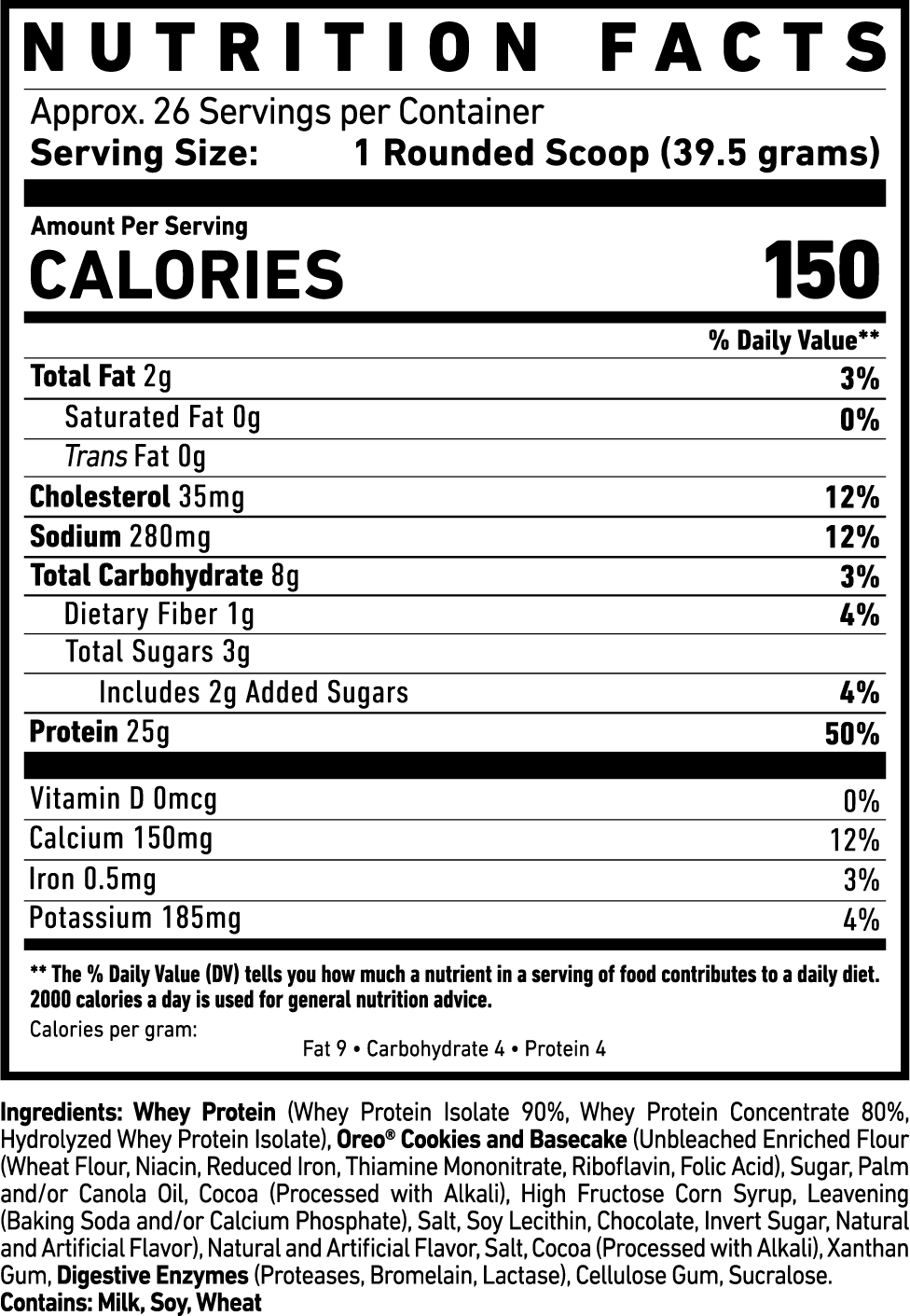 GHOST® WHEY | OREO® | WHEY PROTEIN SUPPLEMENT