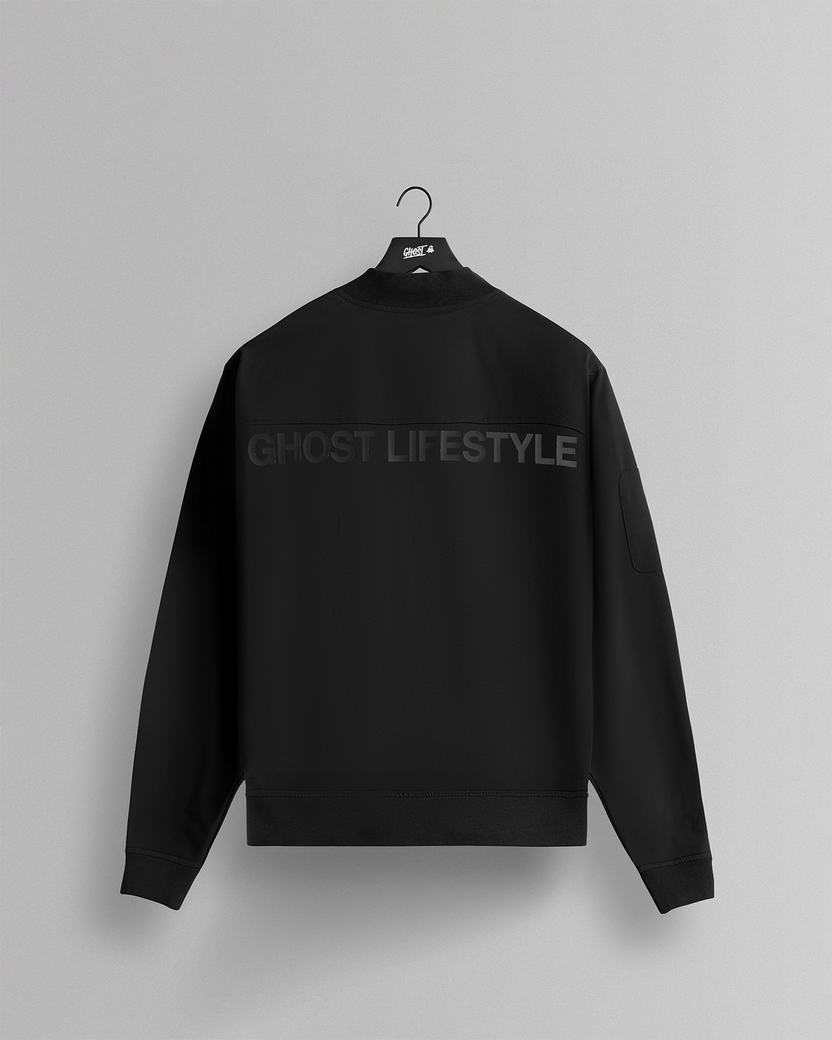 GHOST® HERITAGE BOMBER JACKET | BLACK - GHOST LIFESTYLE