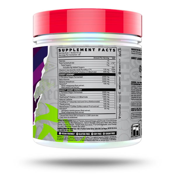GHOST LEGEND® | WELCH'S® "GRAPE" | PRE-WORKOUT SUPPLEMENT