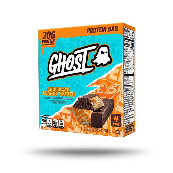 GHOST® PROTEIN BARS 4 PACK | CHOCOLATE PEANUT BUTTER - GHOST LIFESTYLE