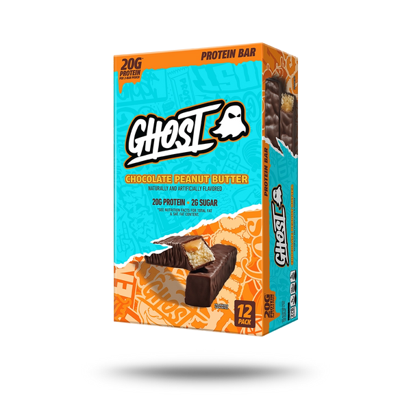 GHOST® PROTEIN BARS 12 PACK | CHOCOLATE PEANUT BUTTER - GHOST LIFESTYLE