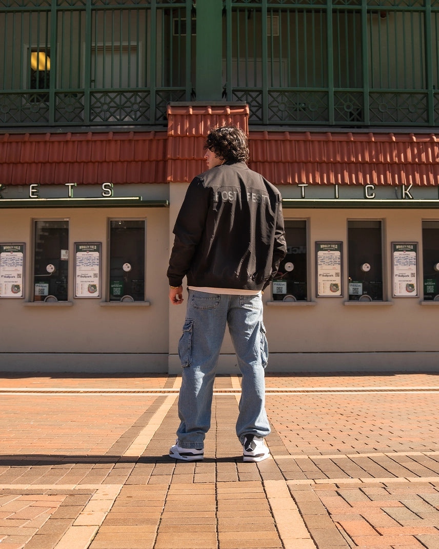 GHOST® HERITAGE BOMBER JACKET | BLACK - GHOST LIFESTYLE
