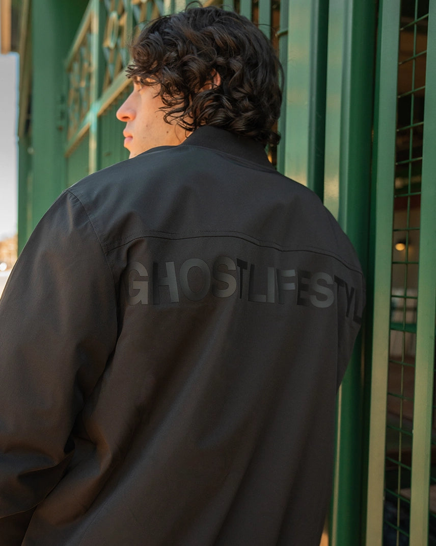 GHOST® HERITAGE BOMBER JACKET | BLACK - GHOST LIFESTYLE